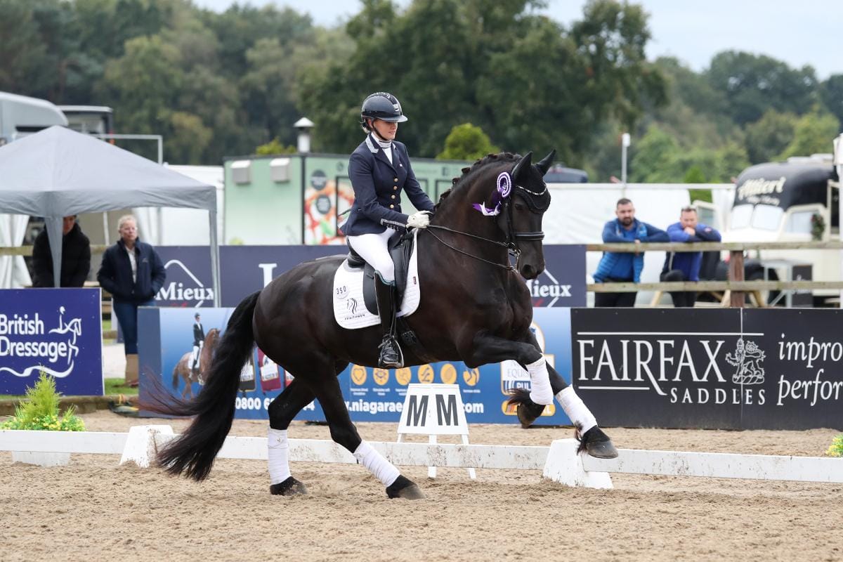 Wytske (Hessel 480) reservekampioen dressuur in Groot Brittanië - KFPS